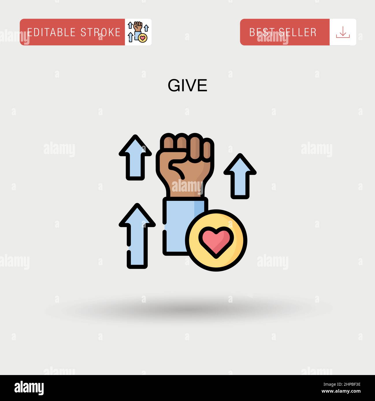 Give Simple vector icon Stock Vector Image & Art - Alamy