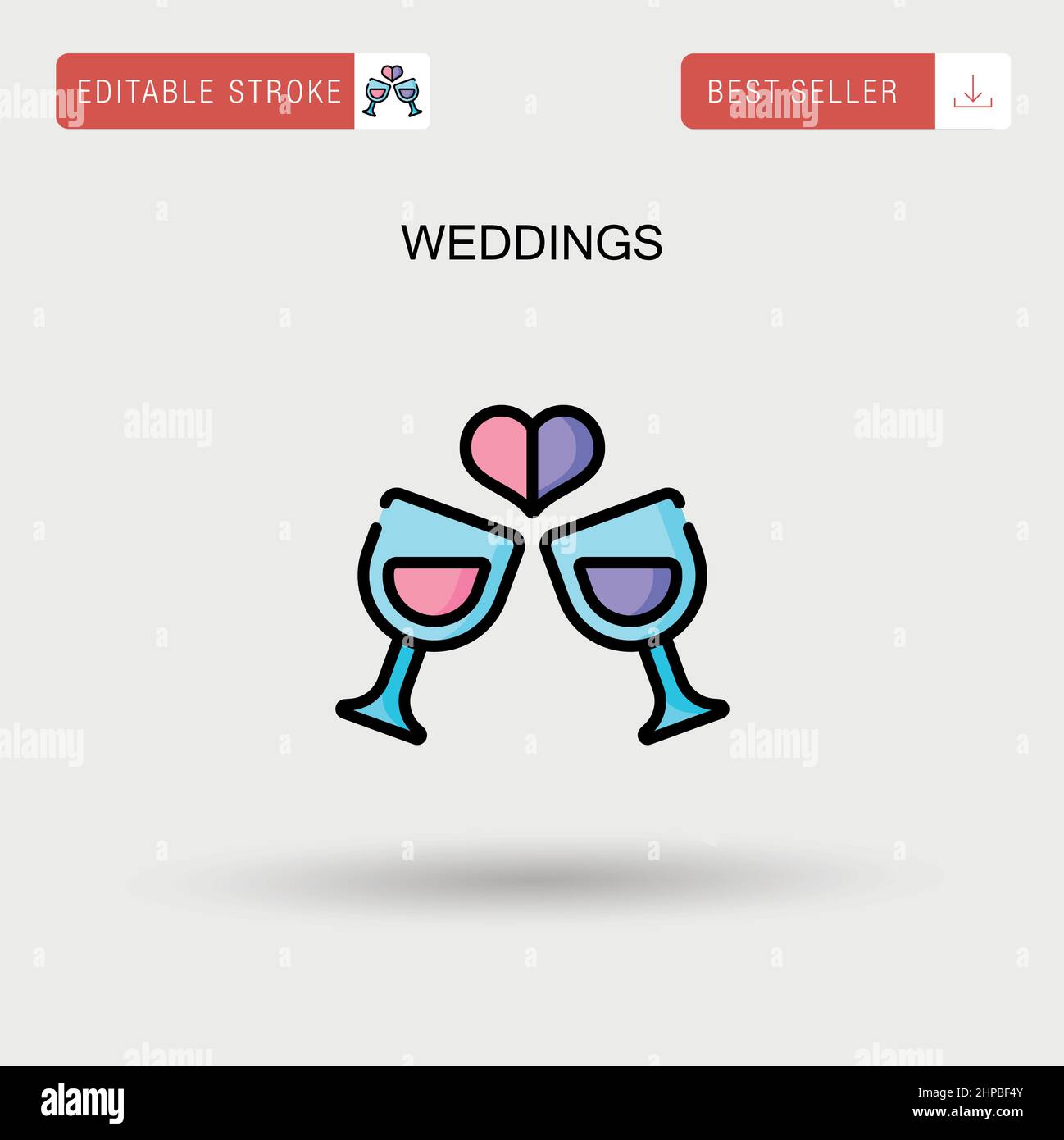 Weddings Simple vector icon Stock Vector Image & Art - Alamy