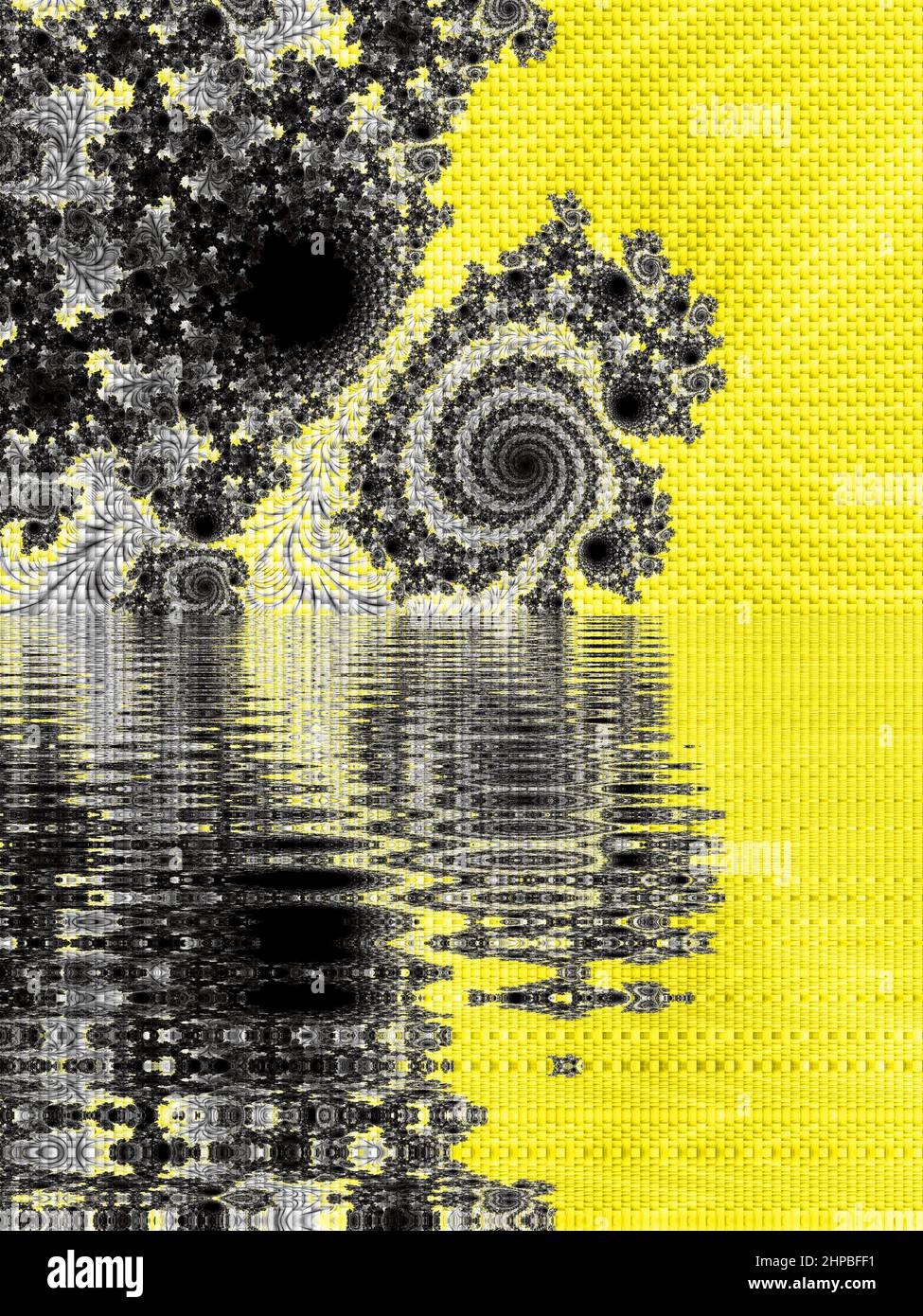 Abstract Computer generated Fractal design. A fractal is a never-ending ...