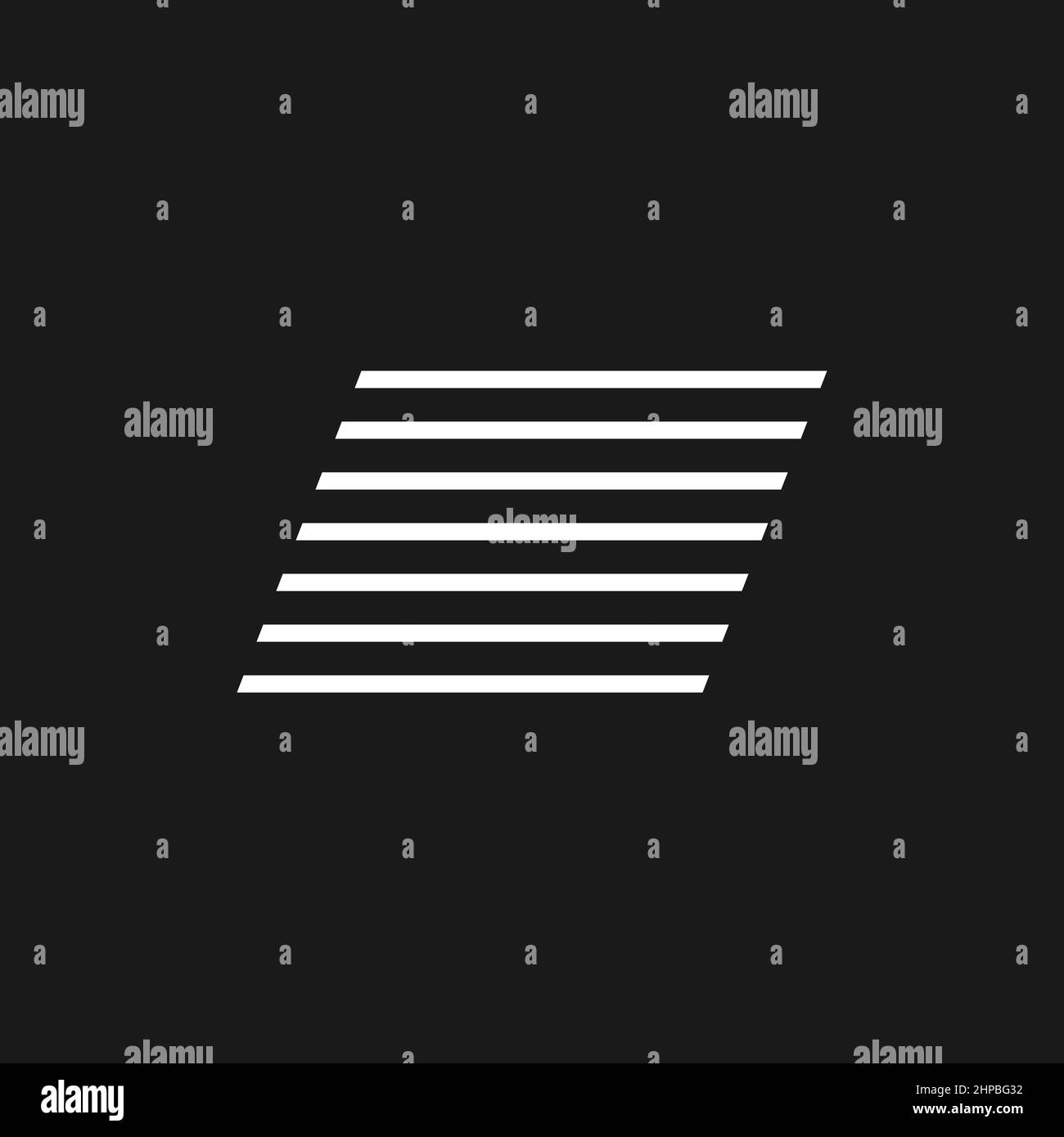 Retrowave aesthetics composition of horizontal shear stripes. Synthwave ...