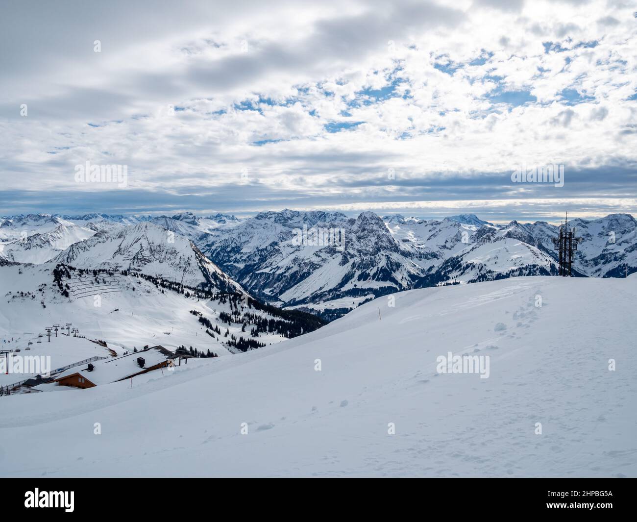 View of the landscape in the Bregenzerwald Stock Photo - Alamy