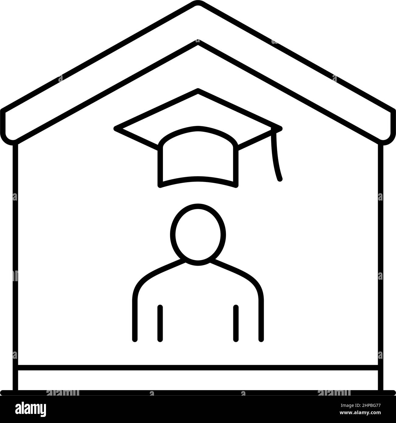 home education line icon vector illustration Stock Vector Image & Art ...