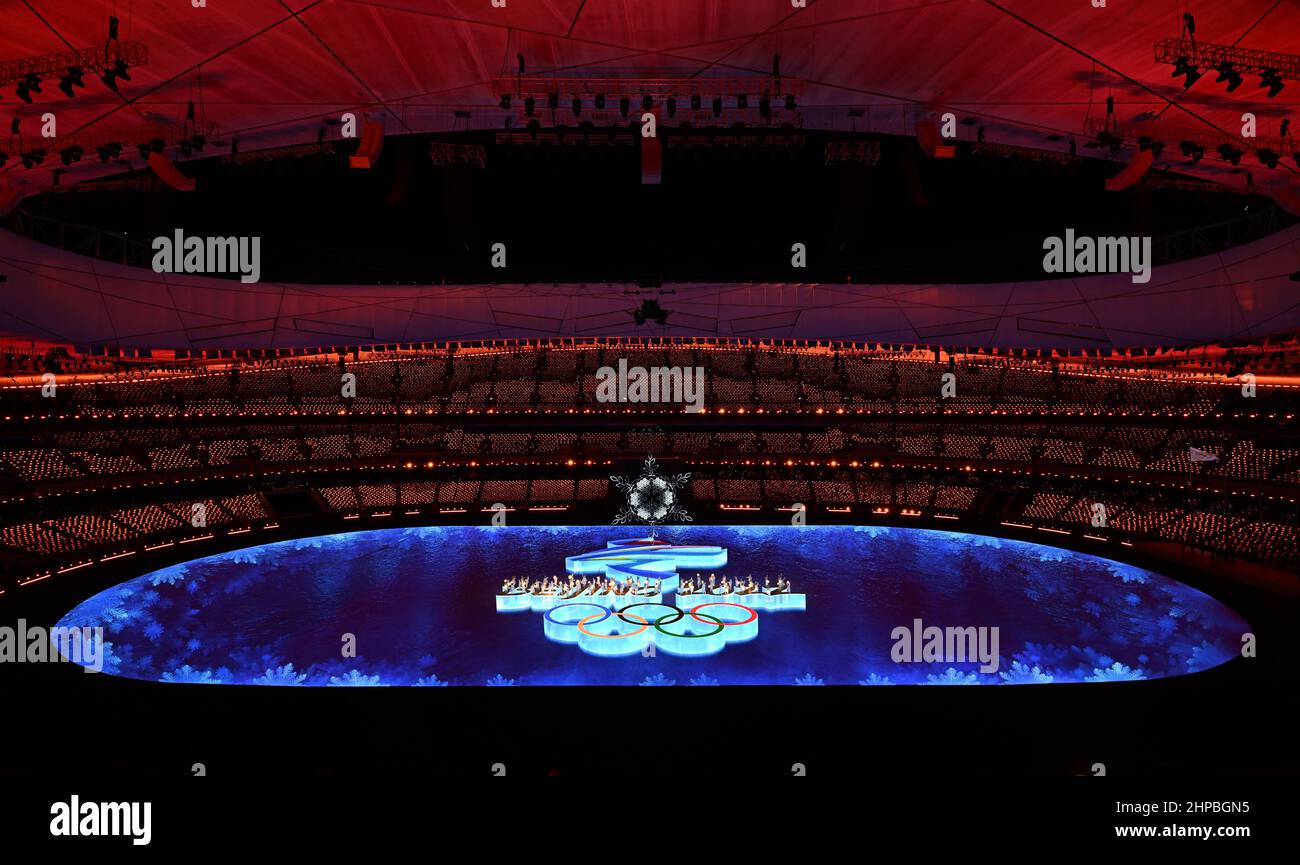 Beijing, China. 20th Feb, 2022. Children perform during the closing ...