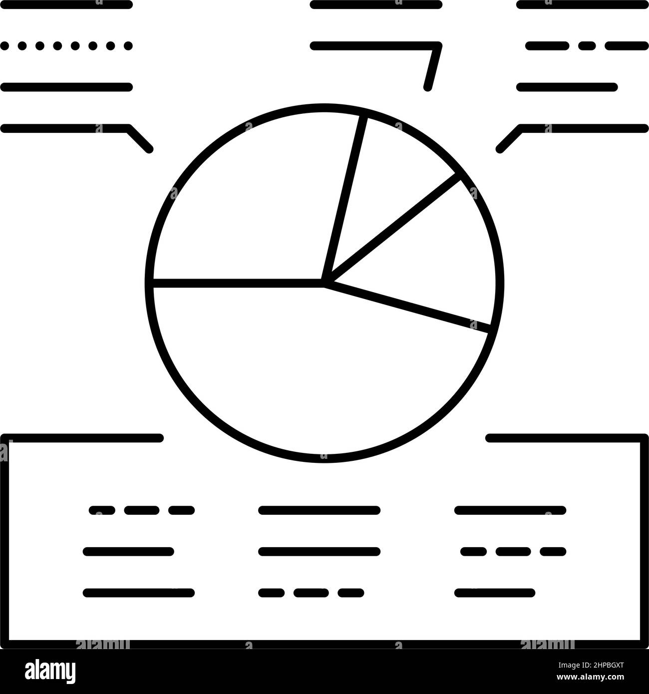 infographic chart line icon vector black illustration Stock Vector ...