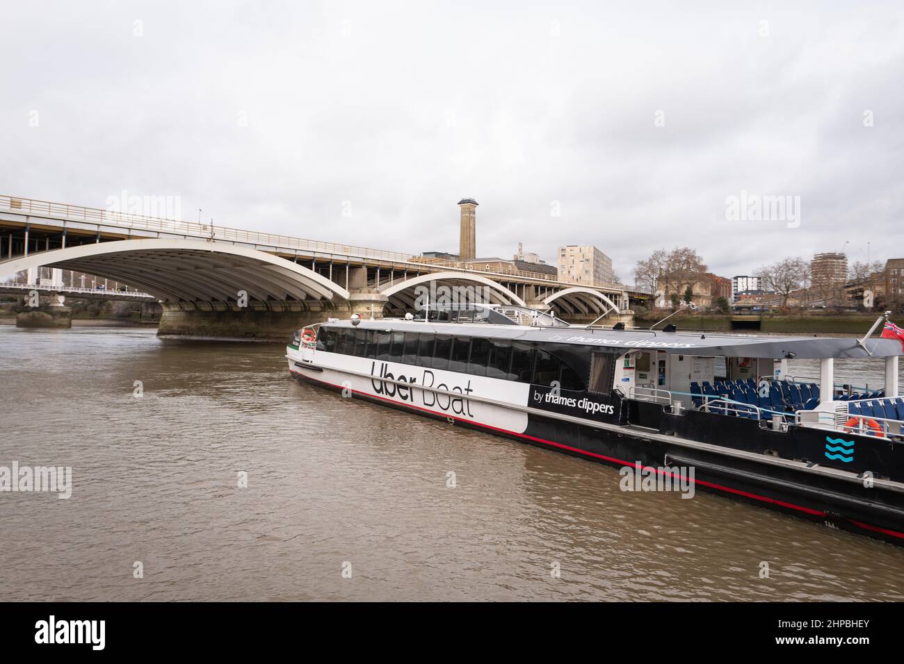 Uber river boat london hi-res stock photography and images - Alamy
