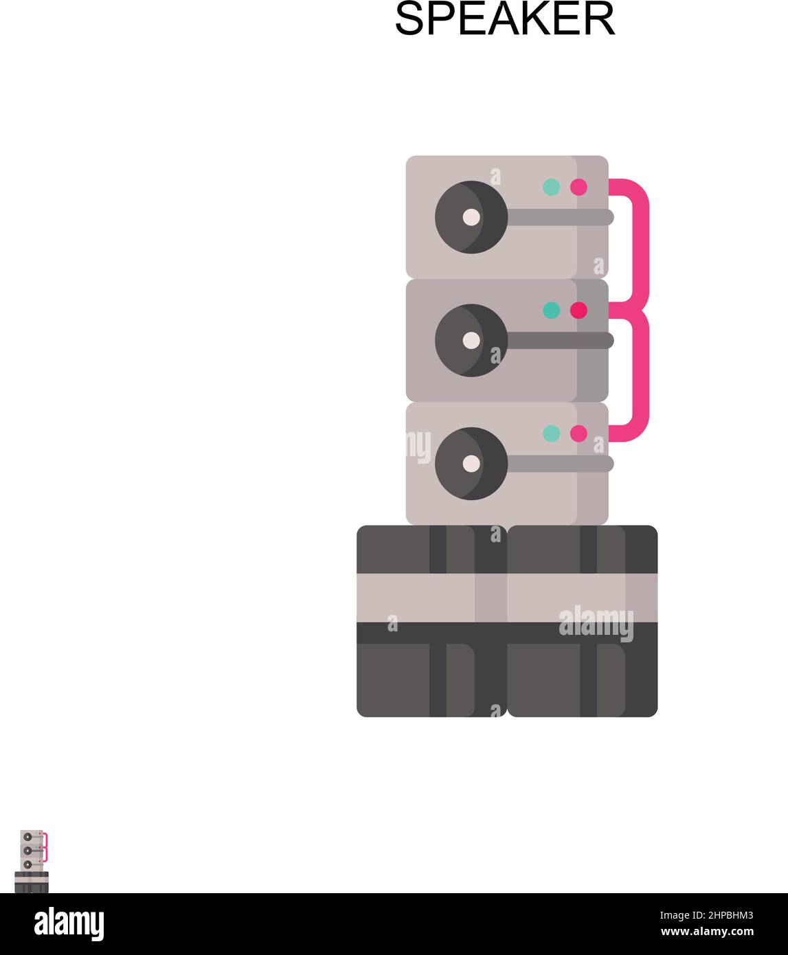 Speaker Simple vector icon. Illustration symbol design template for web ...