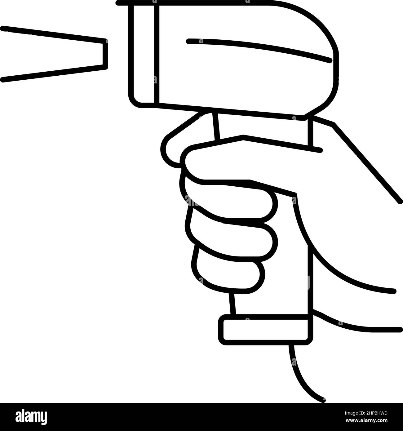 barcode scanner line icon vector black illustration Stock Vector Image ...