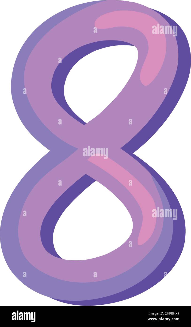 purple number eight Stock Vector Image & Art - Alamy