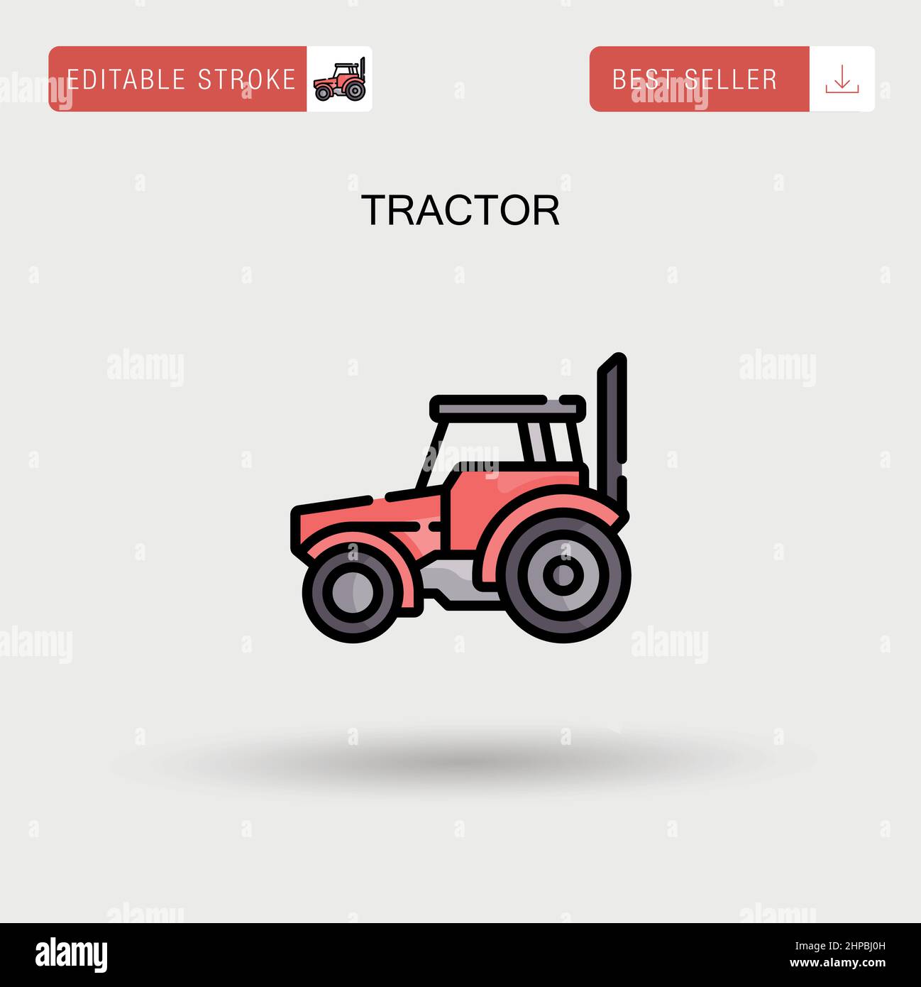 Tractor plant technology icon hi-res stock photography and images - Alamy