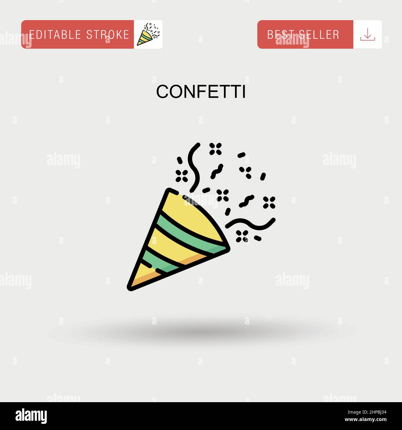 Confetti new background simple Stock Vector Images - Alamy