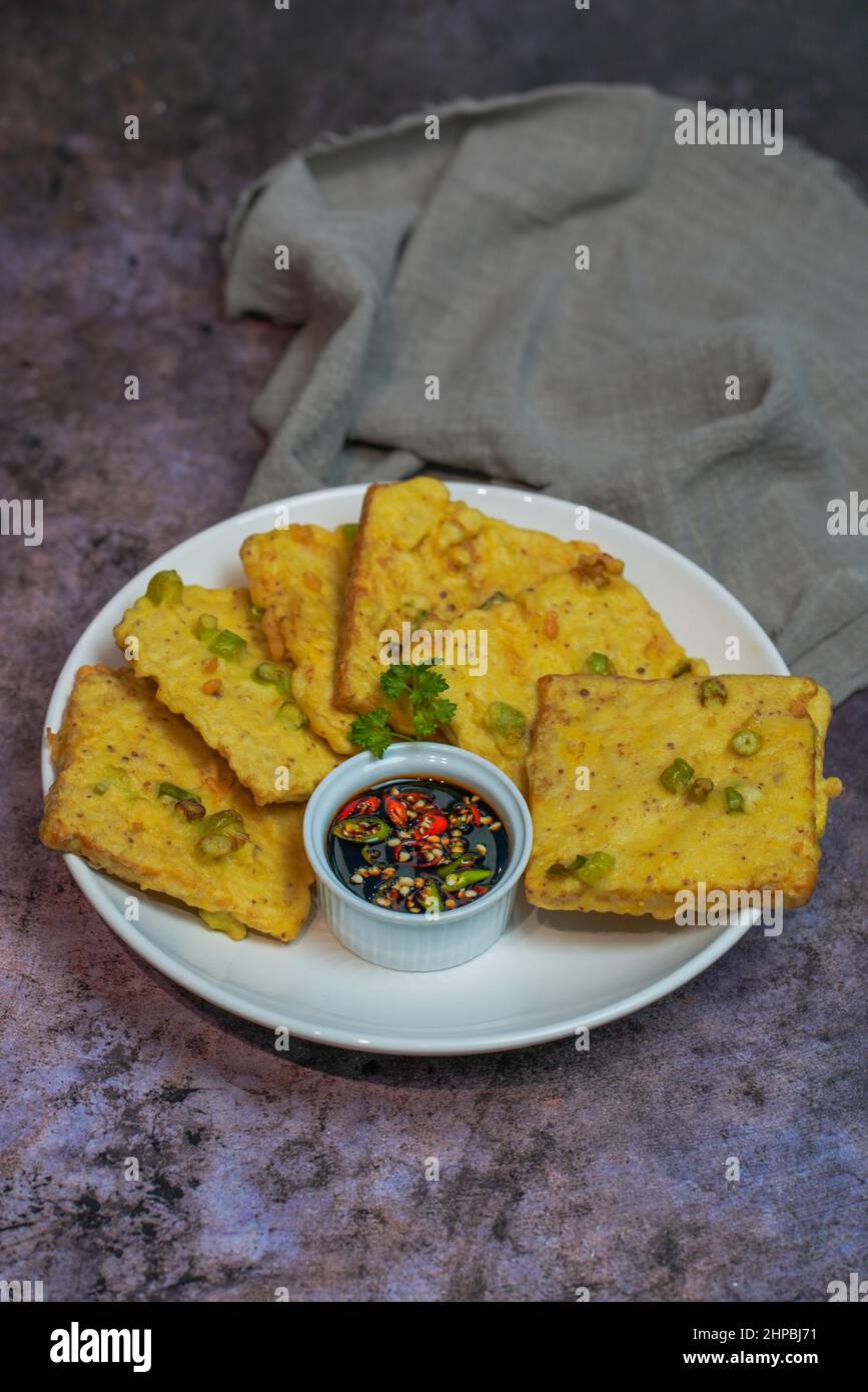 Indonesian Traditional Food Fried Tempeh Mendoan, Tempe Mendoan Stock ...