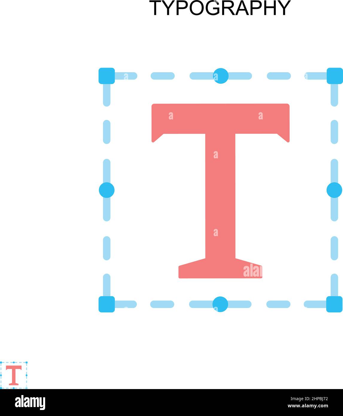 Typography Simple vector icon. Illustration symbol design template for ...