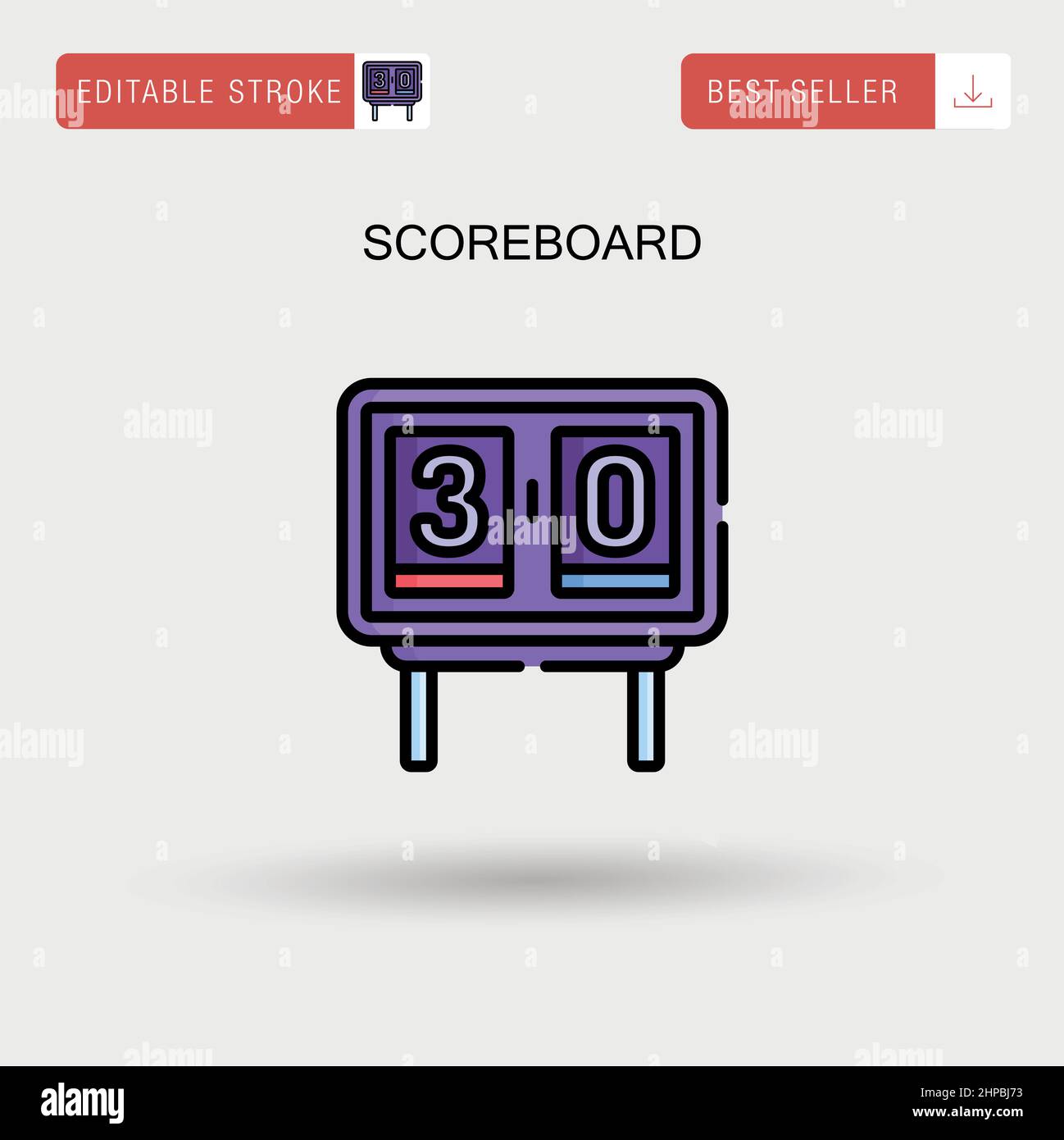 Baseball score board Stock Vector Images - Alamy