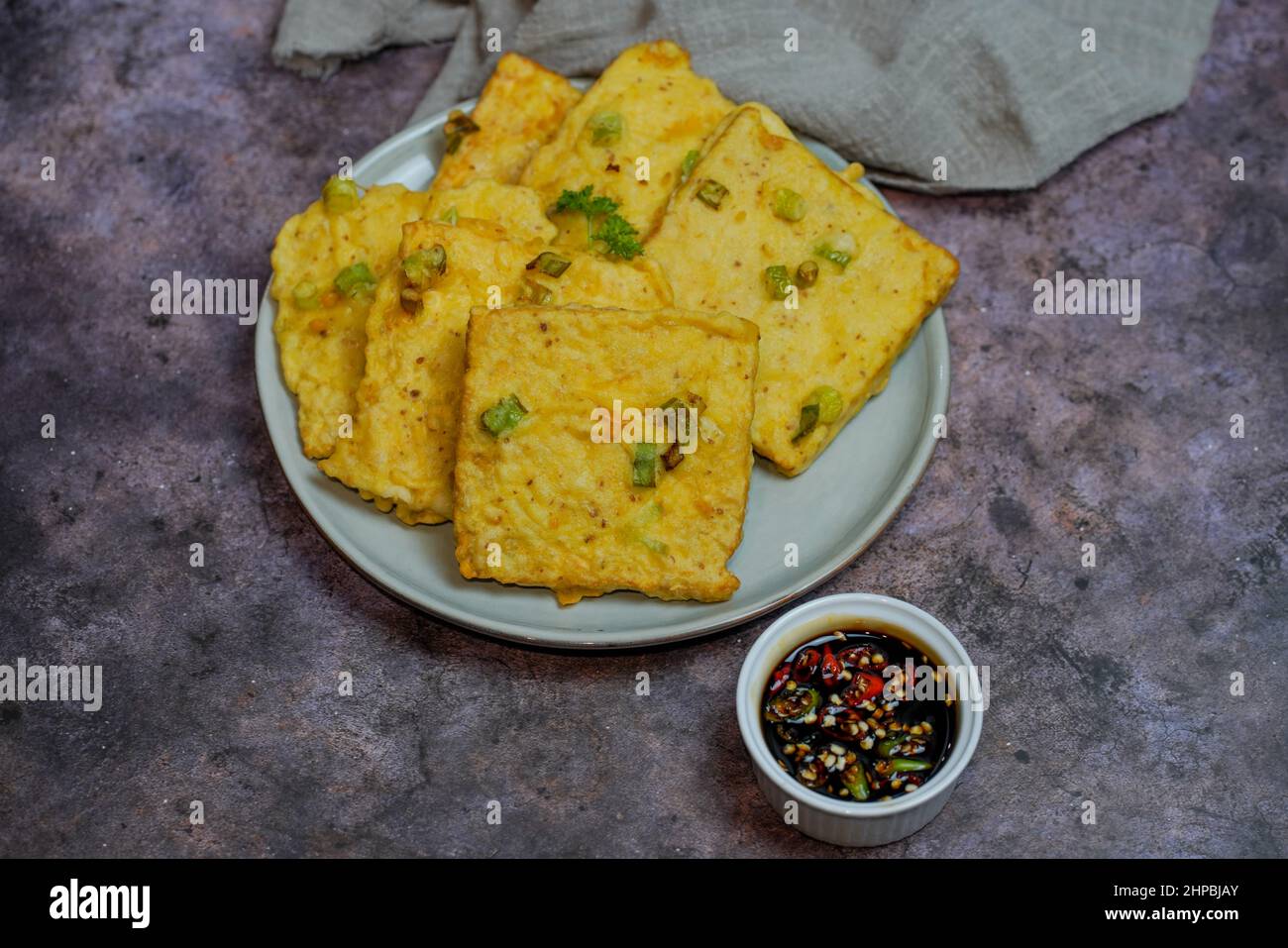 Indonesian Traditional Food Fried Tempeh Mendoan, Tempe Mendoan Stock ...