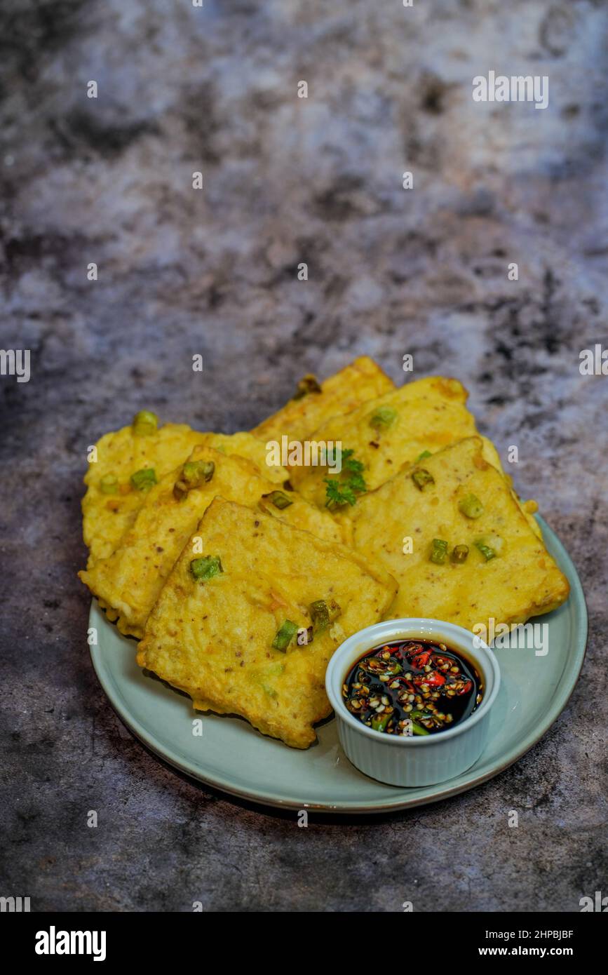 Indonesian Traditional Food Fried Tempeh Mendoan, Tempe Mendoan Stock ...