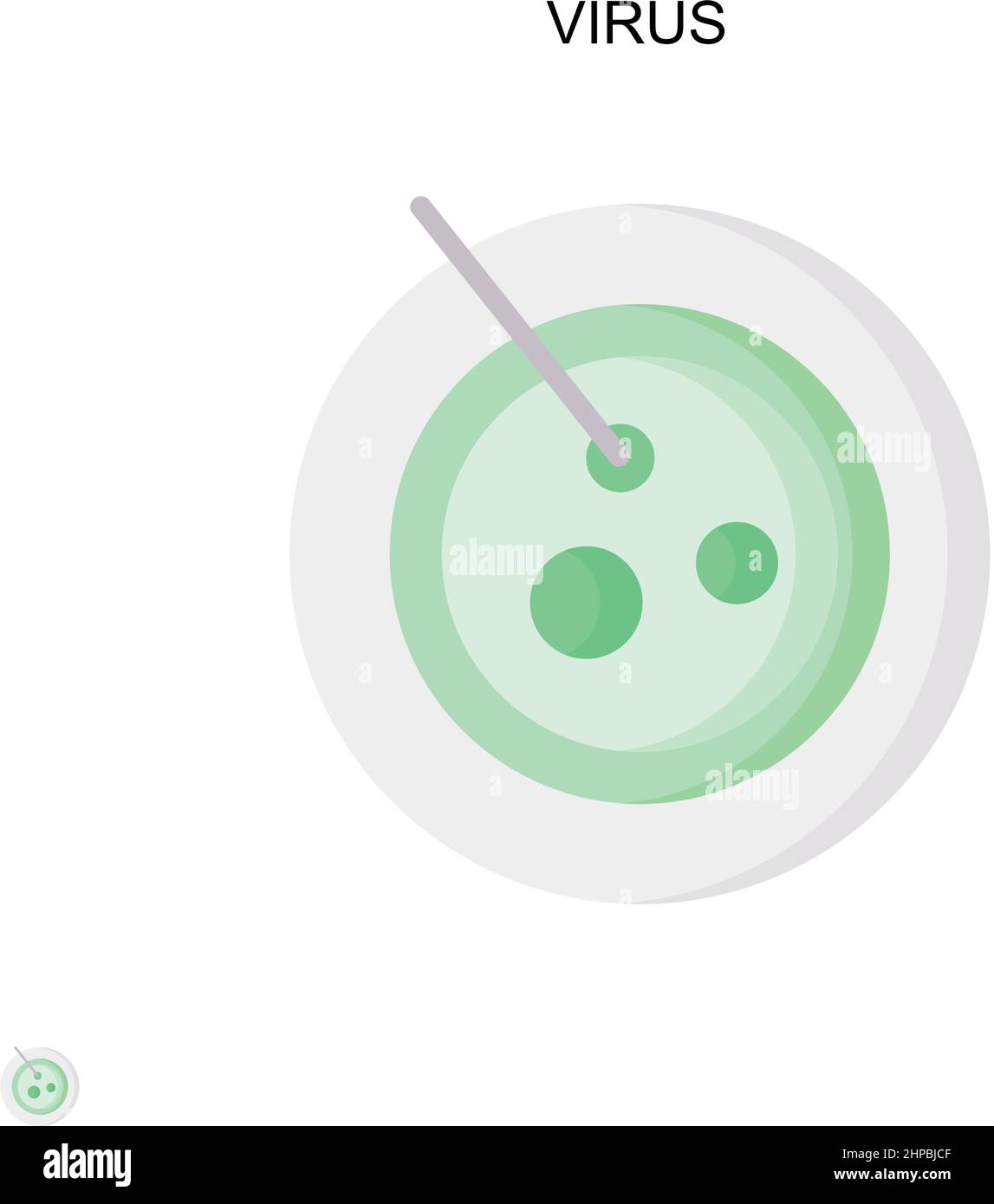 Virus Simple vector icon. Illustration symbol design template for web ...