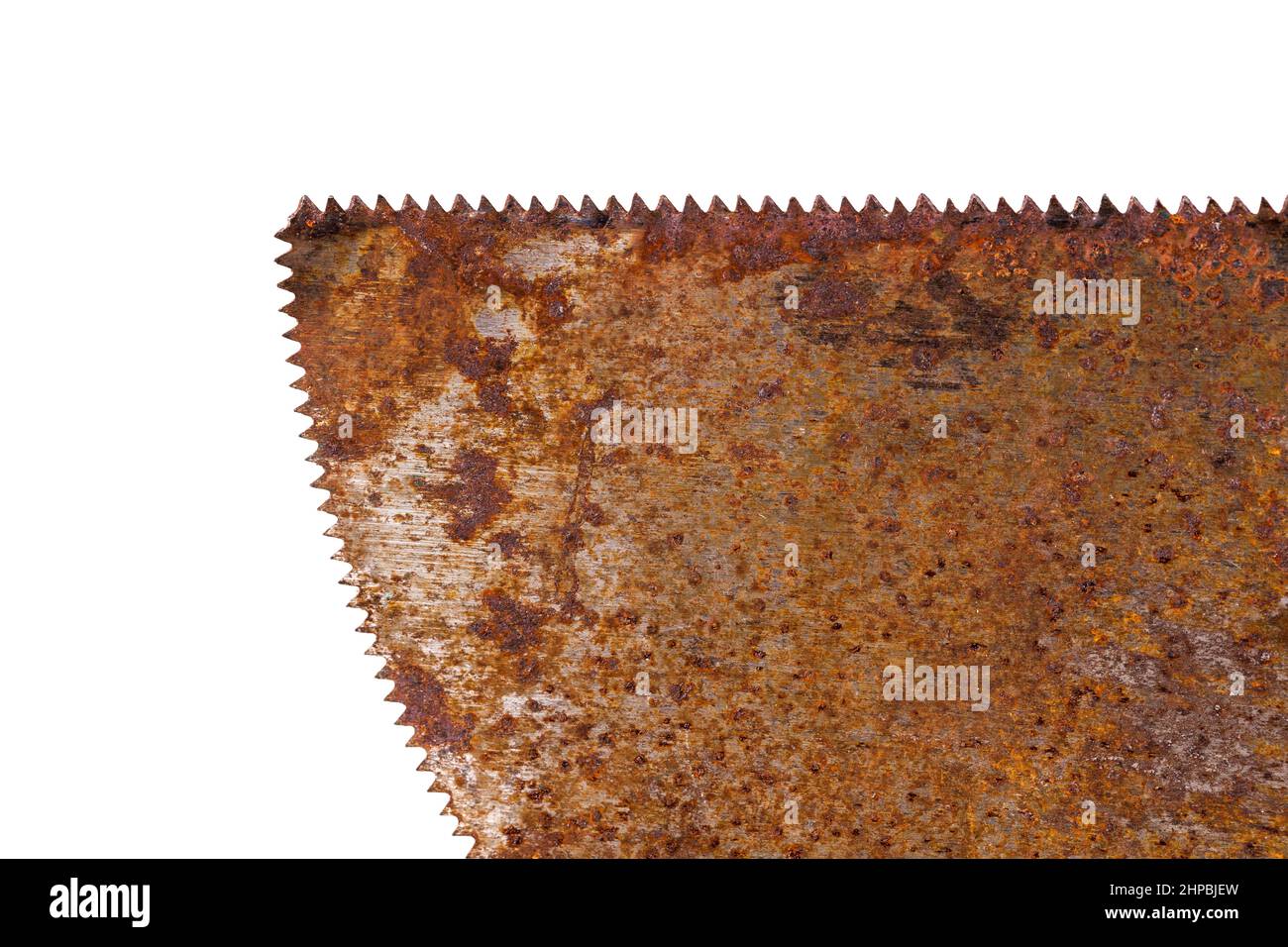 metal saw blade with rust isolated on white background. High quality ...