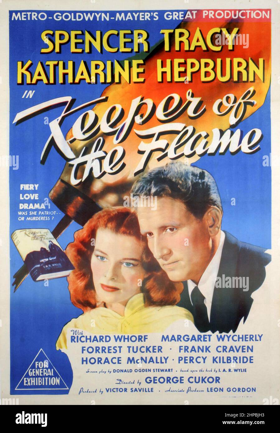 SPENCER TRACY and KATHARINE HEPBURN in KEEPER OF THE FLAME (1942 ...