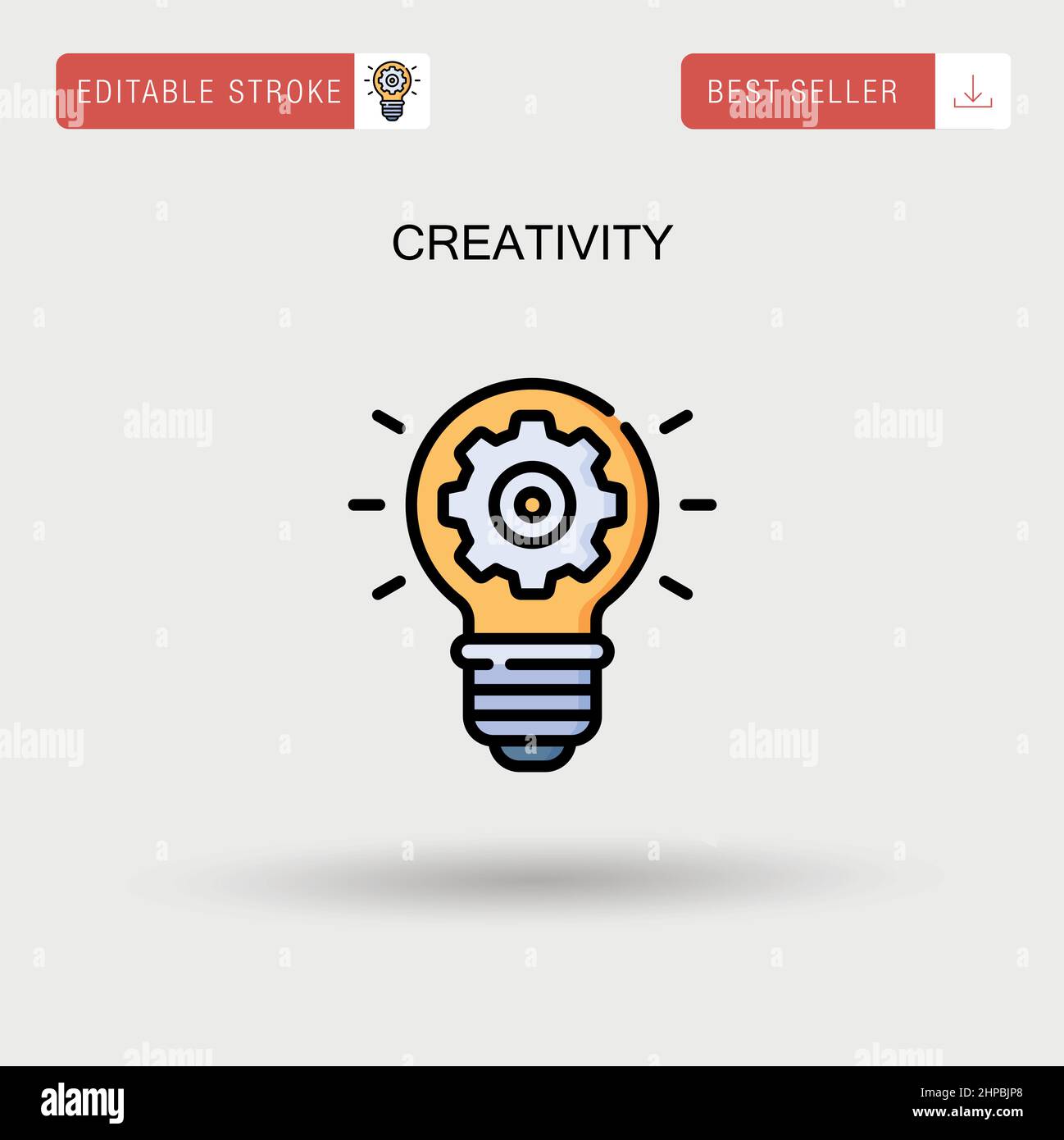 Creativity Simple vector icon Stock Vector Image & Art - Alamy