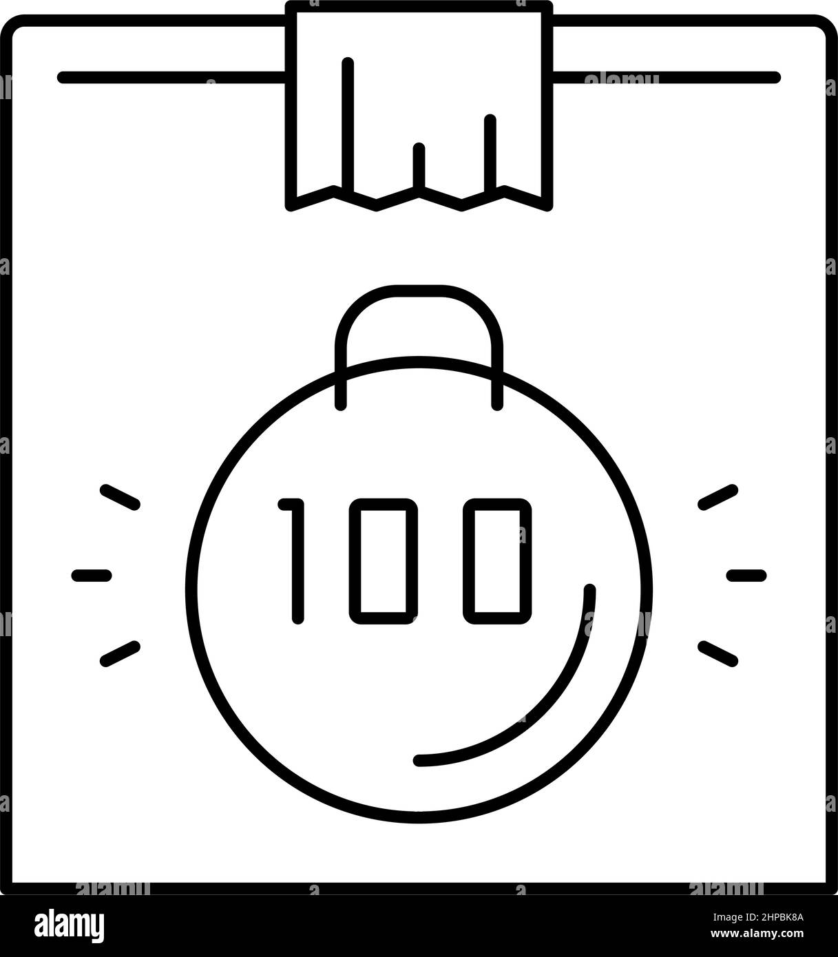 box weight line icon vector illustration Stock Vector Image & Art - Alamy