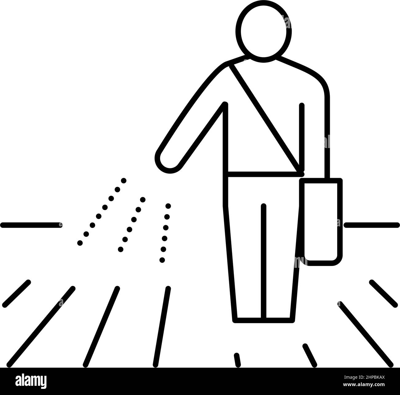 human sowing line icon vector illustration Stock Vector Image & Art - Alamy