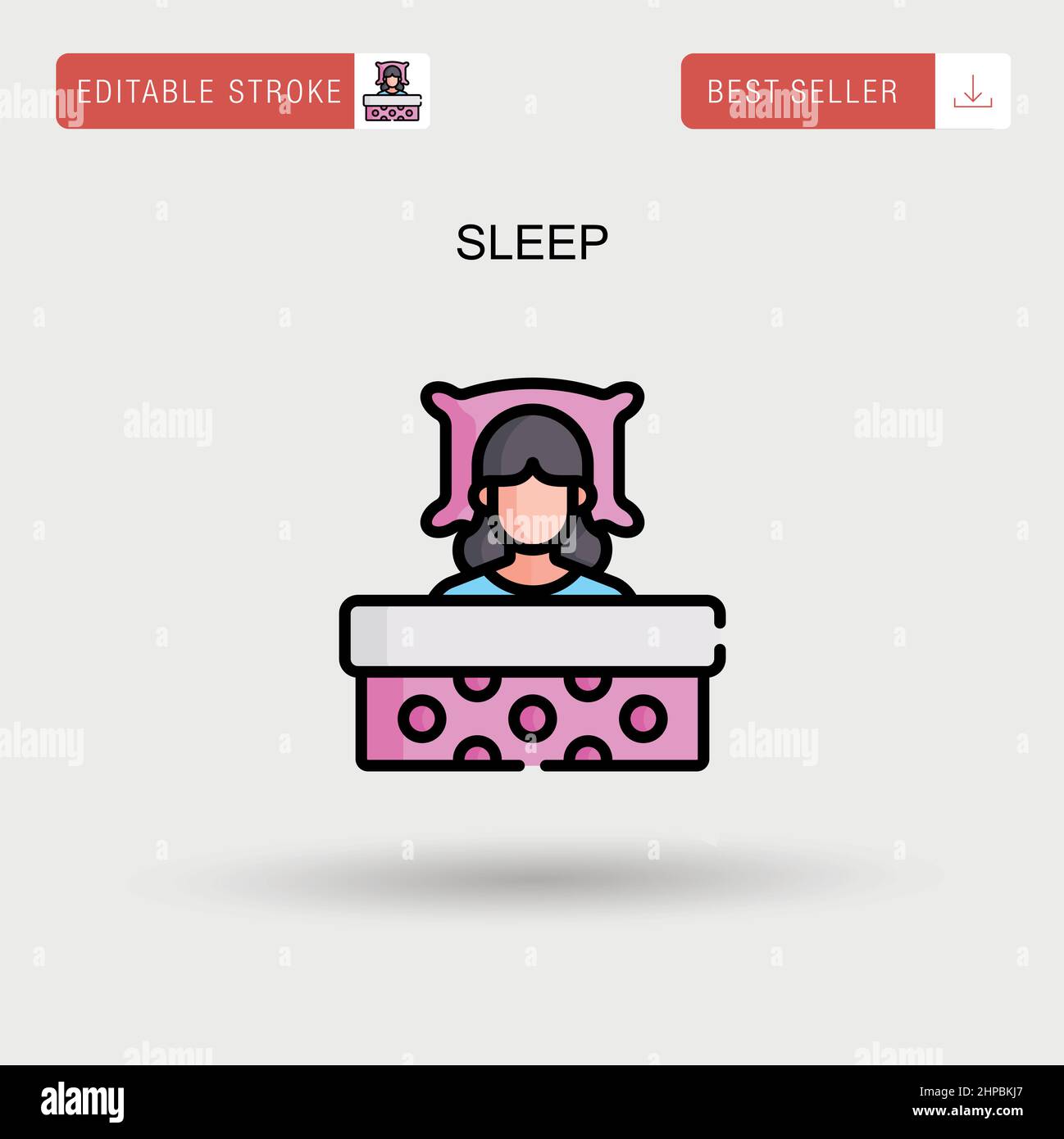 Sleeping wellbeing Stock Vector Images - Alamy