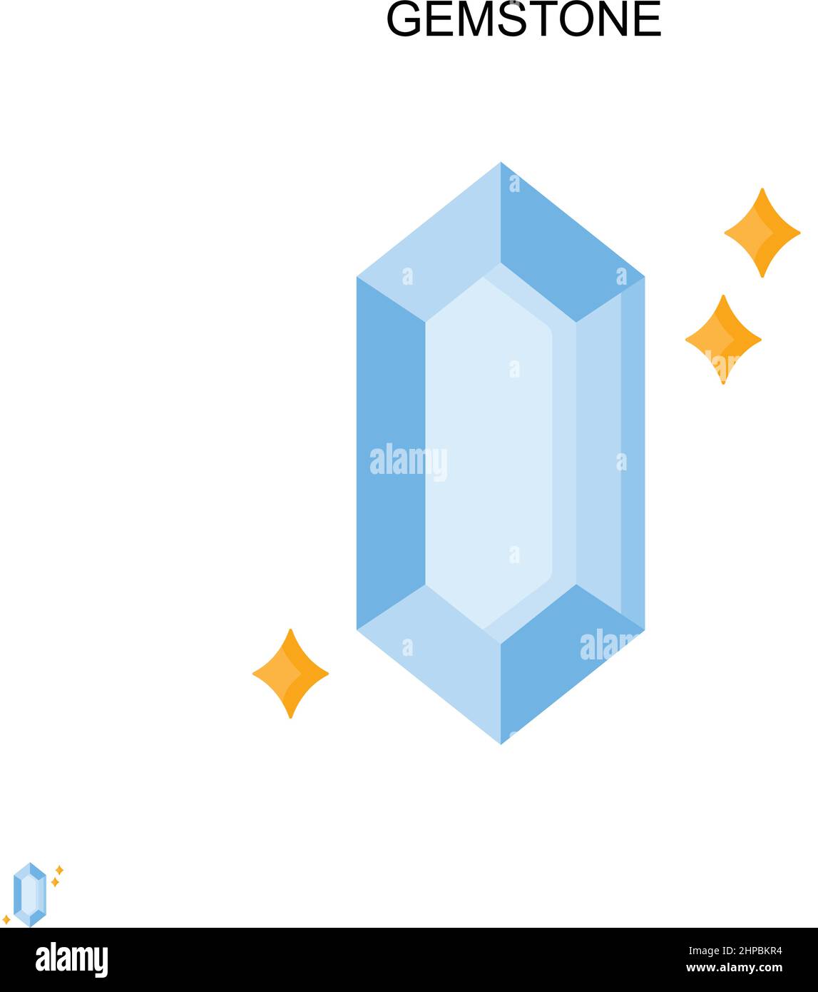 Gemstone Simple vector icon. Illustration symbol design template for web mobile UI element Stock ...