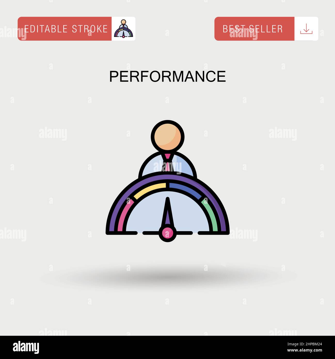 Performance Simple vector icon Stock Vector Image & Art - Alamy