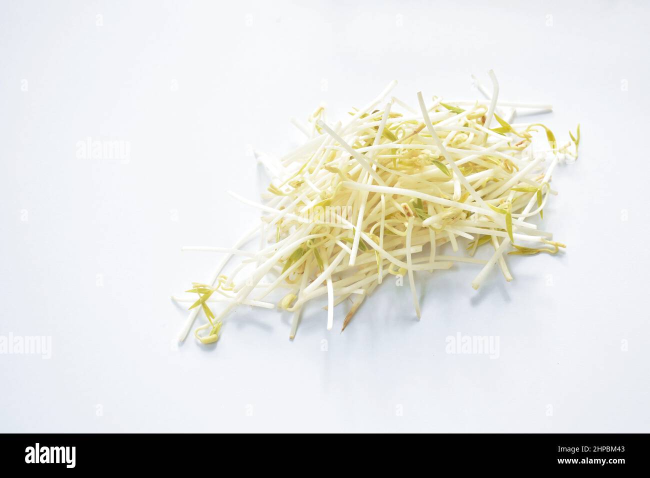 fresh bean sprout raw food arranging on white background Stock Photo ...