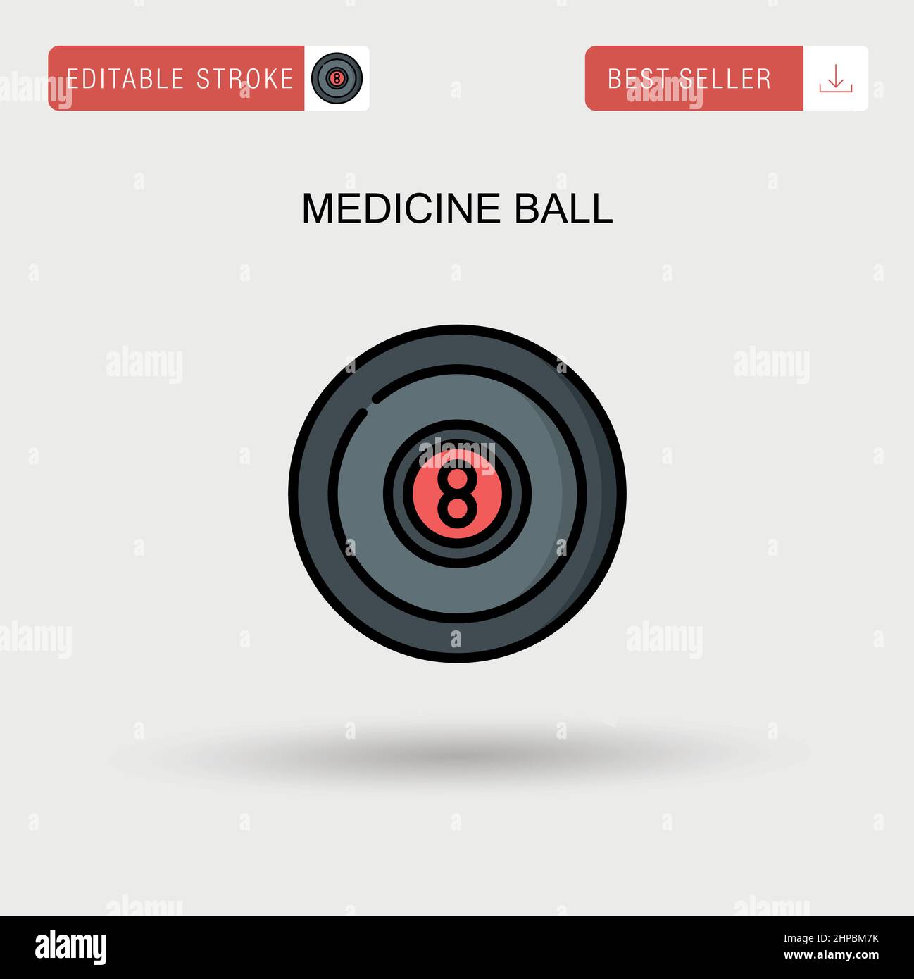 Gym training ball Stock Vector Images - Alamy