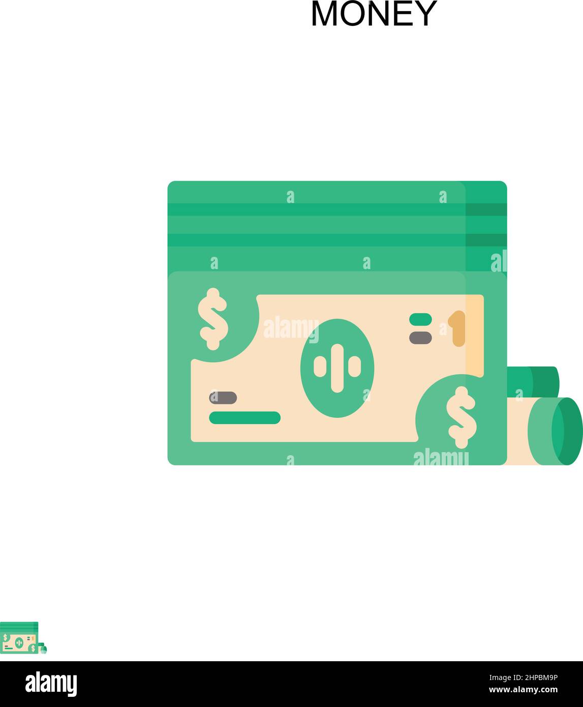 Money Simple vector icon. Illustration symbol design template for web ...