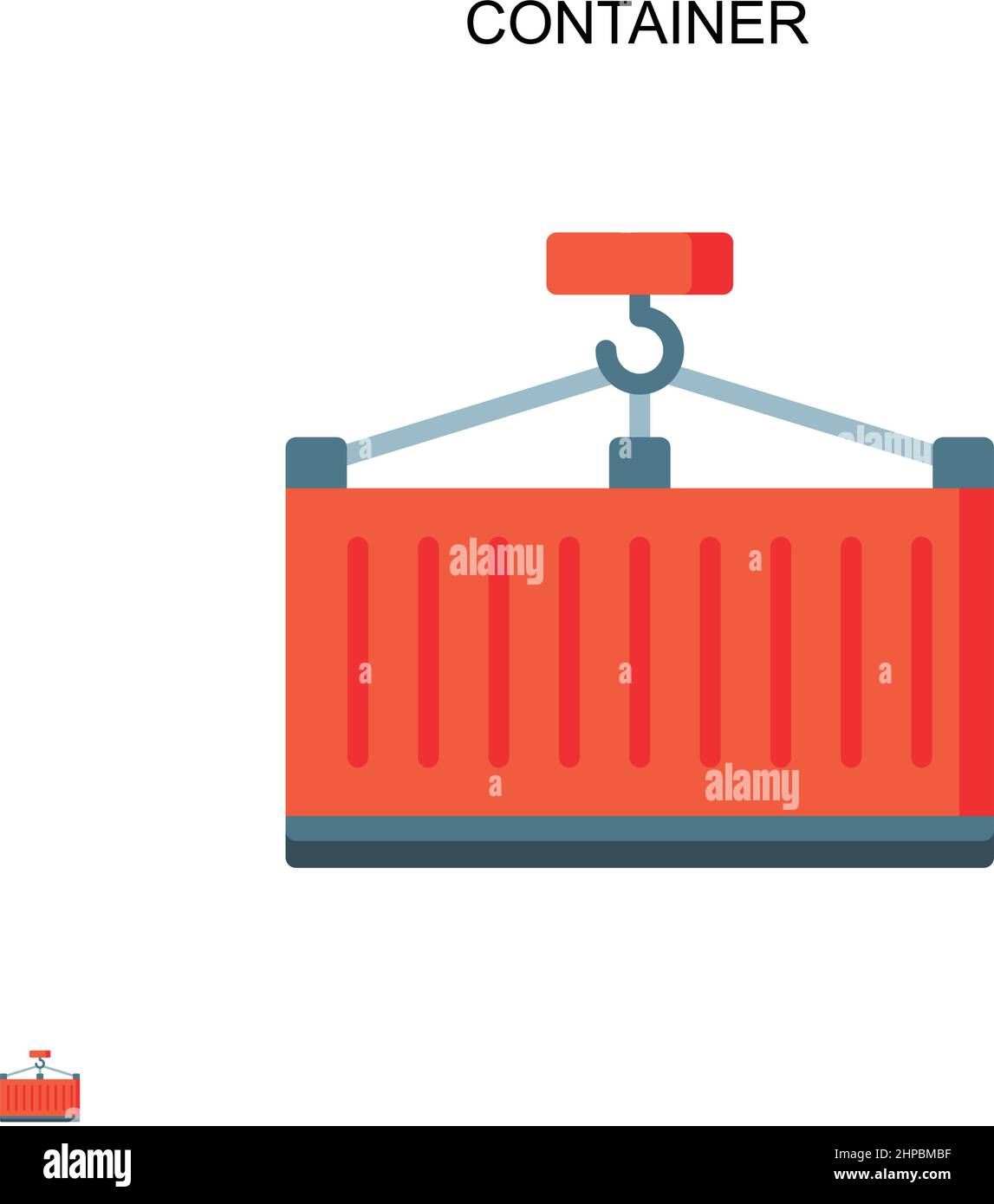 Container terminal Stock Vector Images - Alamy