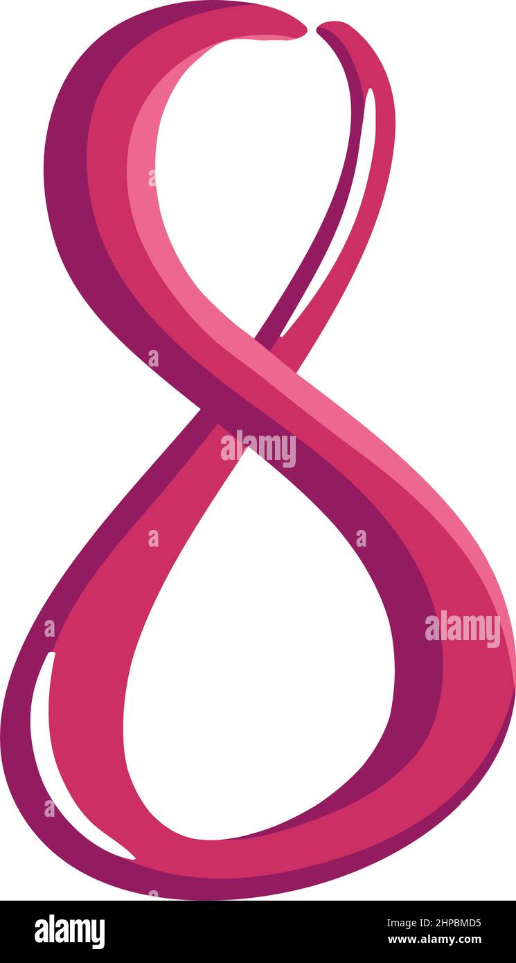 pink number eight Stock Vector Image & Art - Alamy
