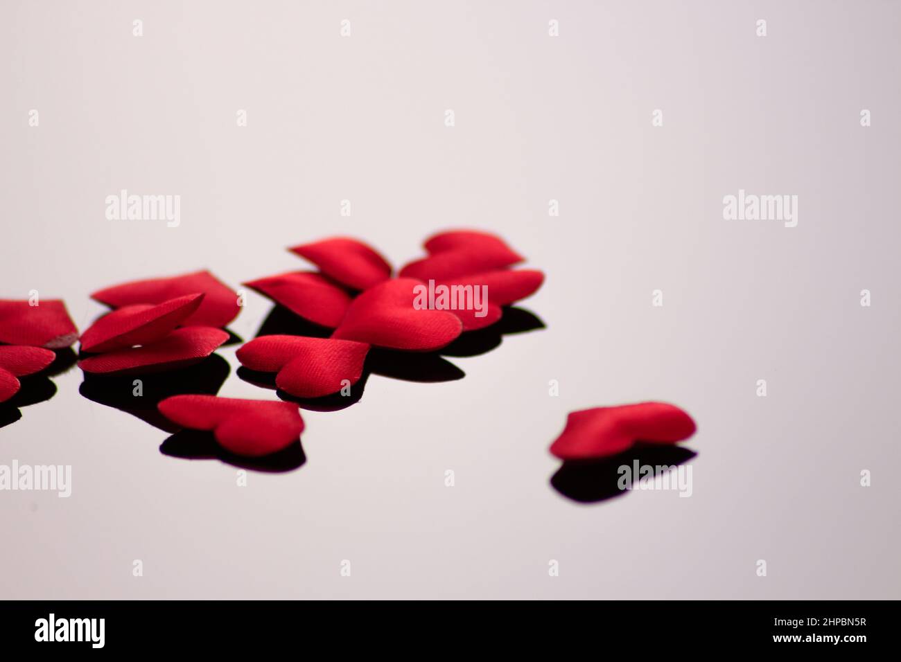 Valentines Day Background. Valentine's background with red hearts ...