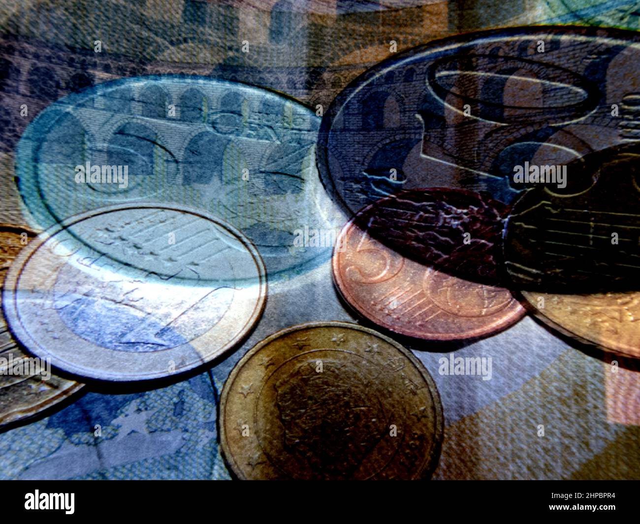 ABSTRACT : European cash Stock Photo - Alamy