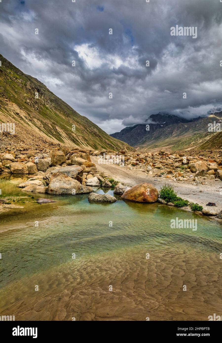 Waterbody on Manali Kaza Road , Himachal Pradesh, India Stock Photo - Alamy