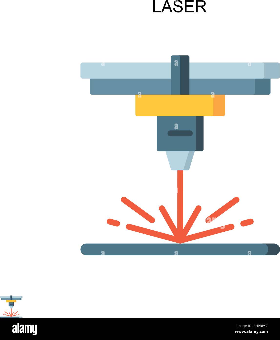 Laser Simple vector icon. Illustration symbol design template for web ...