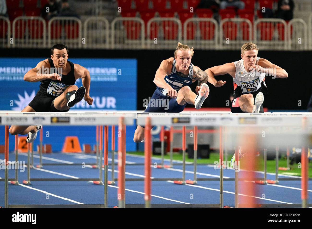 Duesseldorf, Germany. 20th Feb, 2022. German sprinter Gregor Traber (M ...
