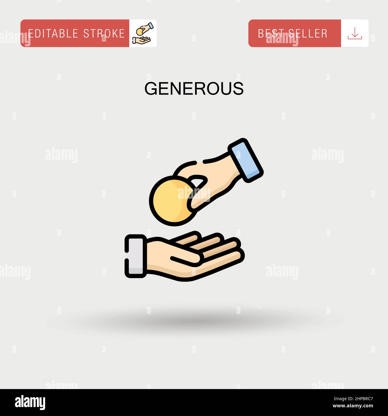 Generous person Stock Vector Images - Alamy