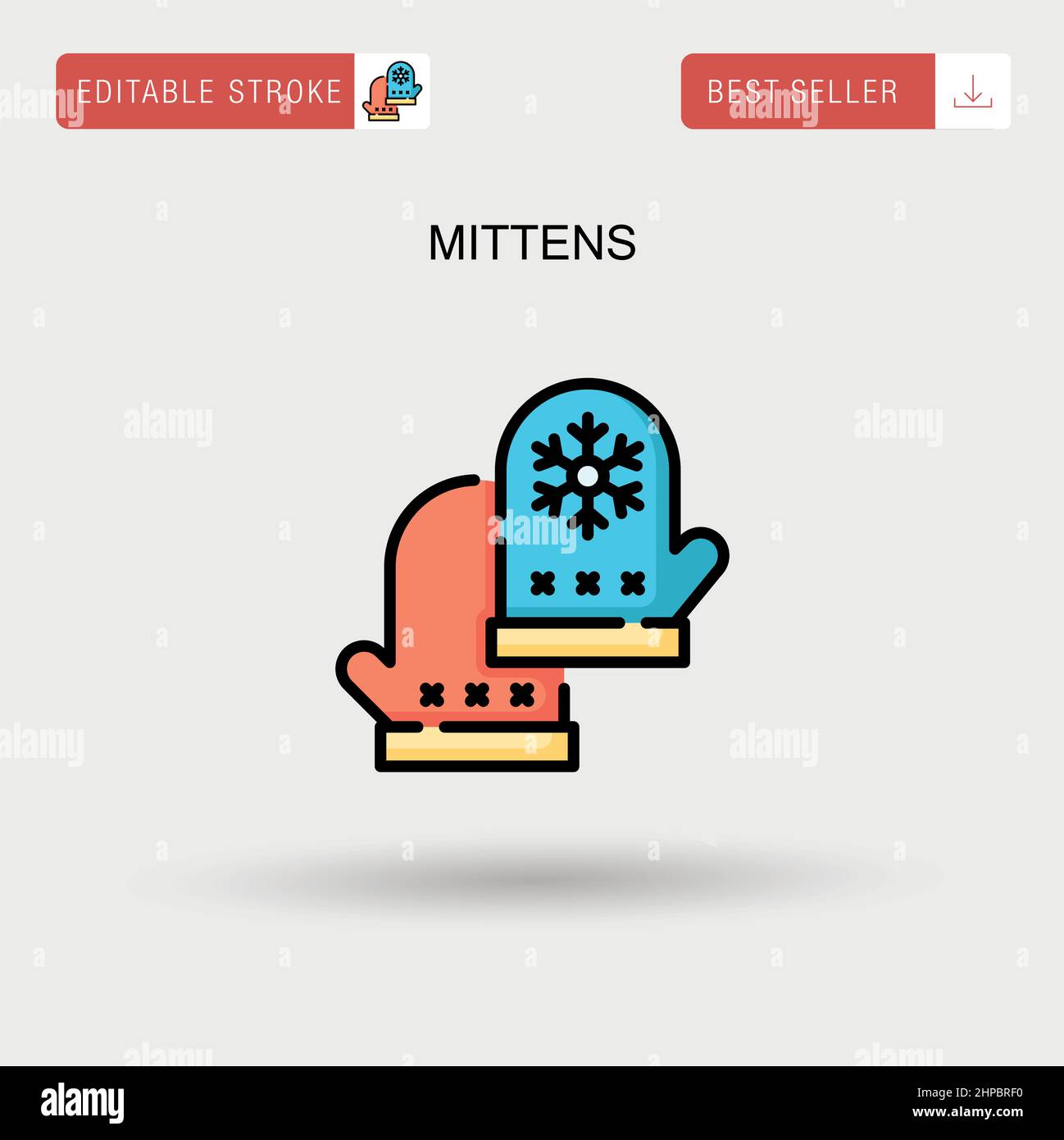 Hand mittens Stock Vector Images - Alamy