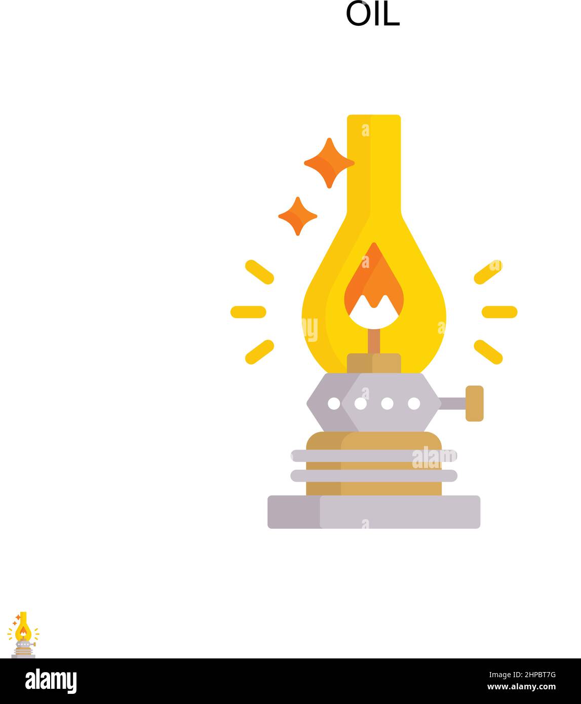 Oil Simple vector icon. Illustration symbol design template for web ...