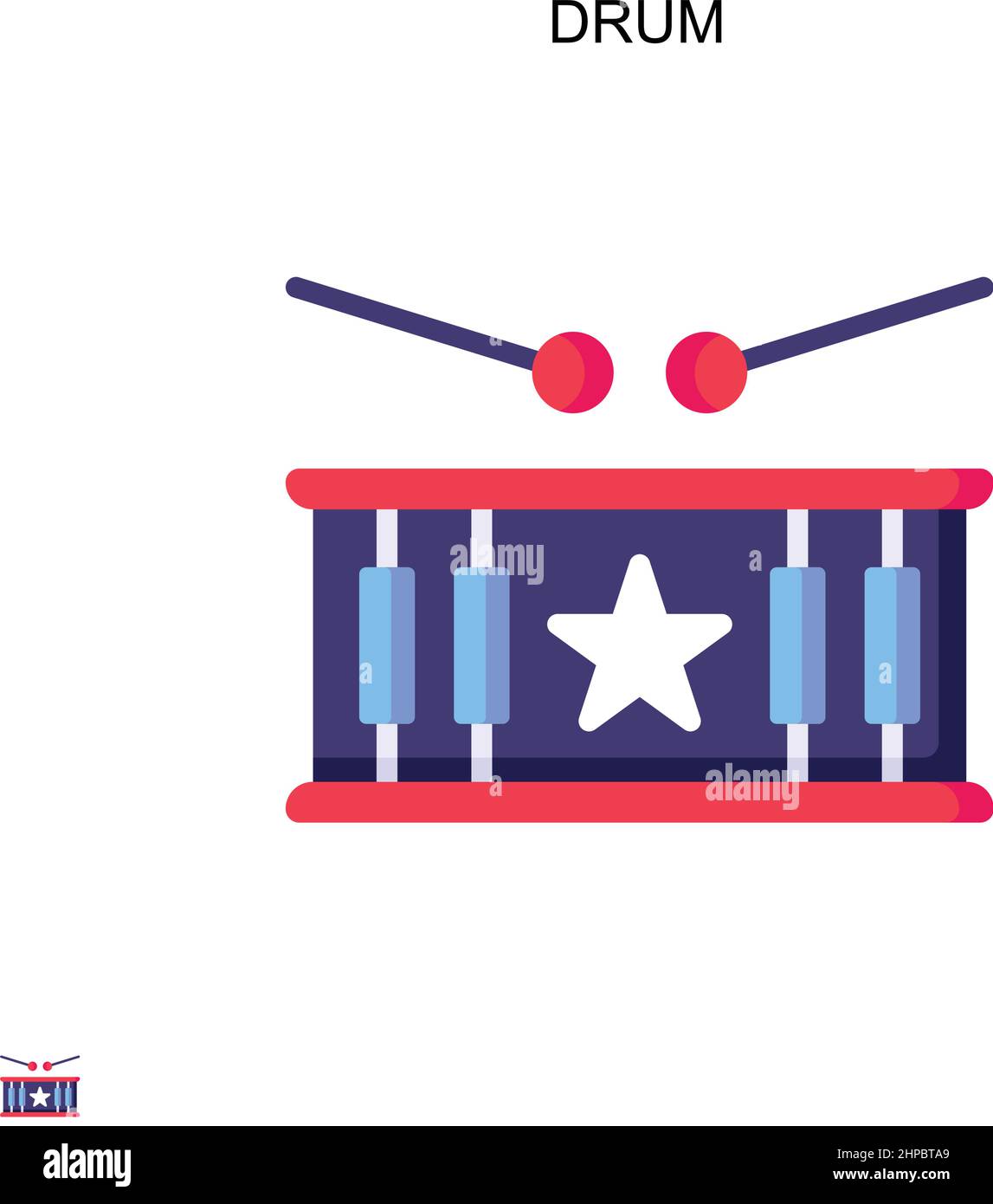 Drummer icon black and white Stock Vector Images - Alamy