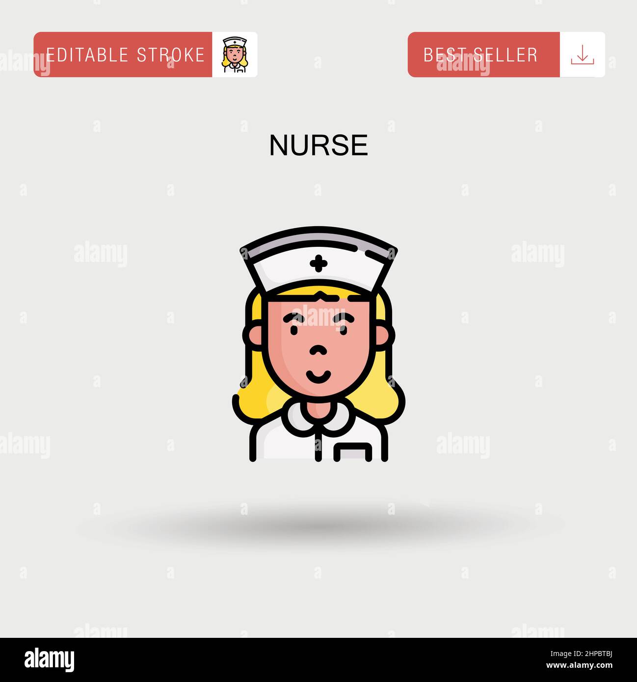 Senior staff nurse Stock Vector Images - Alamy