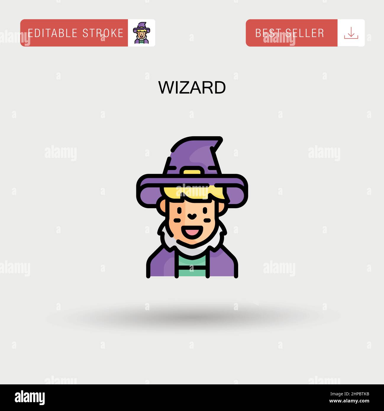 Blue wizard Stock Vector Images - Alamy