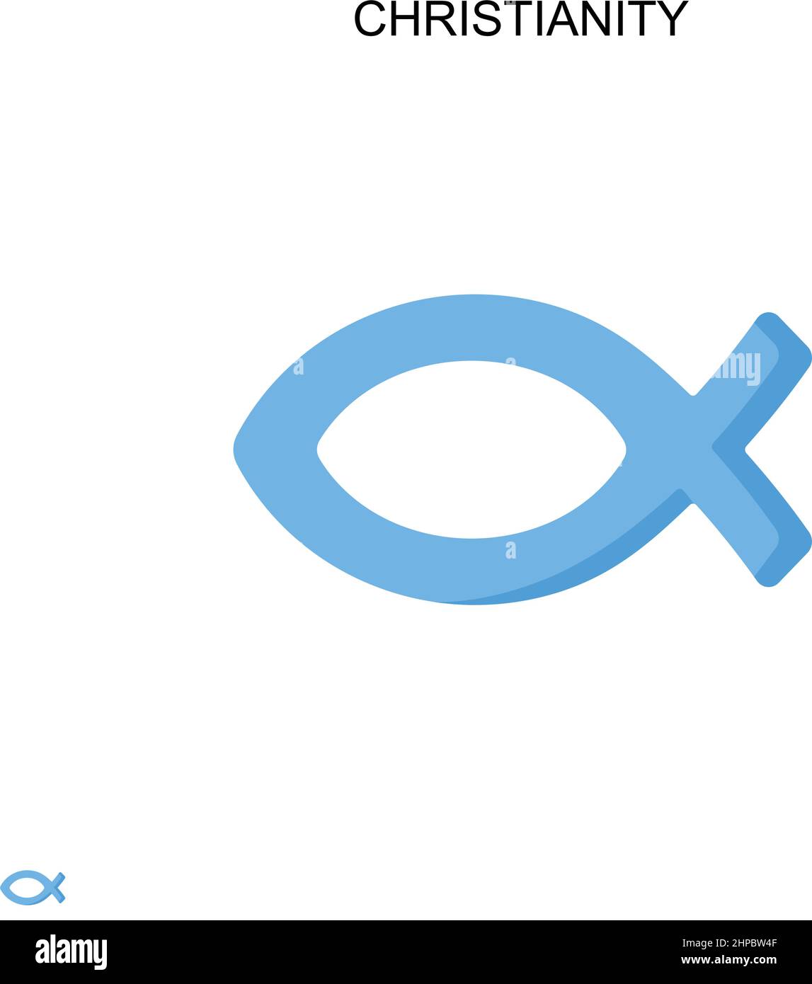 Christianity Simple vector icon. Illustration symbol design template ...