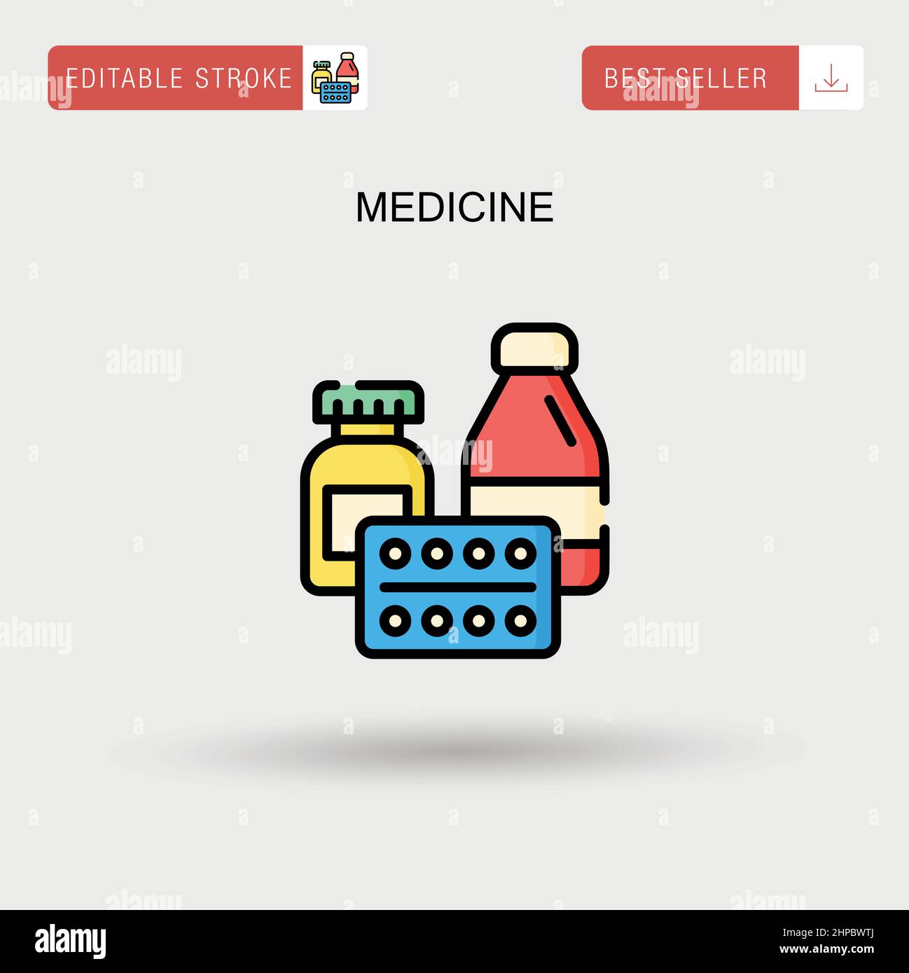 Woman tablet medicine blue Stock Vector Images - Alamy