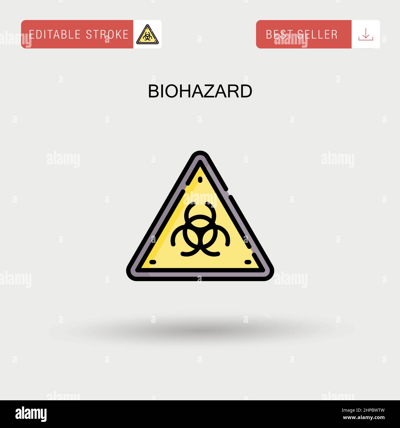 Biohazard symbol vector black and red hi-res stock photography and ...