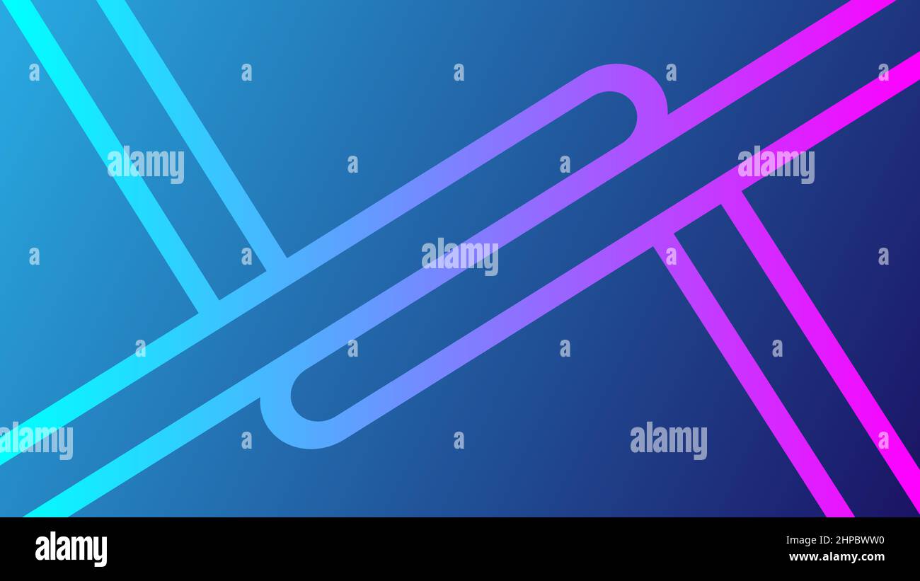 Simple neon blue line Stock Vector Images - Alamy