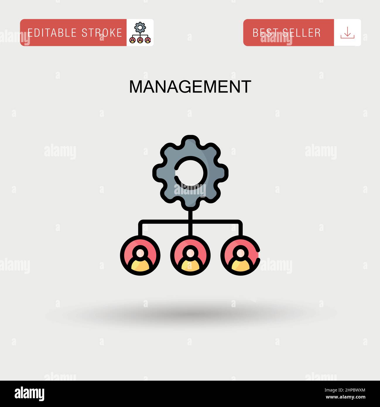 Management Simple vector icon Stock Vector Image & Art - Alamy