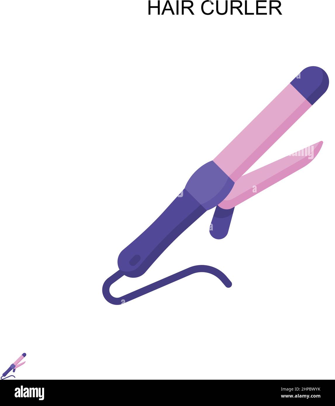 Curling Iron Vector